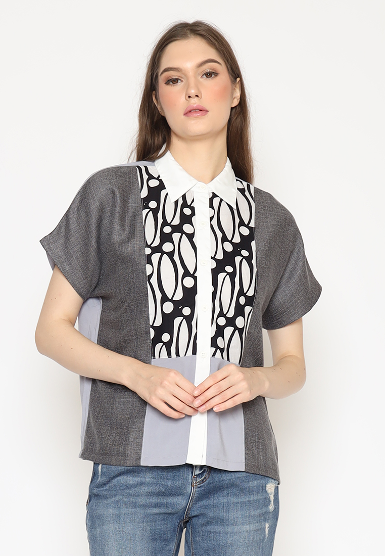 Patricia Blouse Black - Bhatara Batik