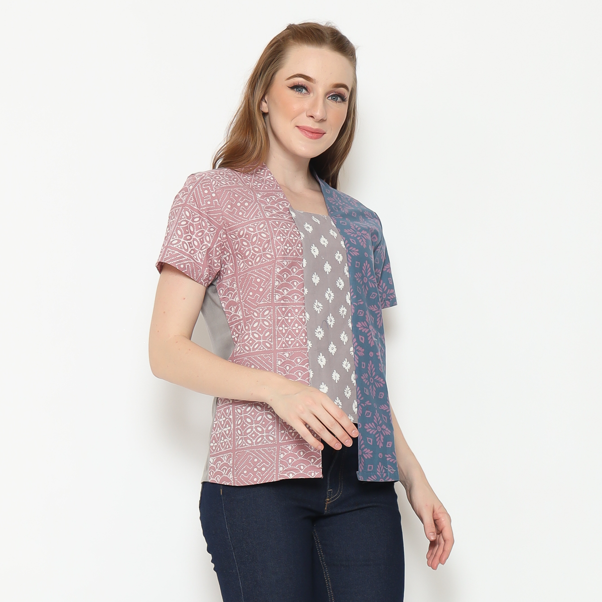 Sheisha Blouse Mauve - Bhatara Batik